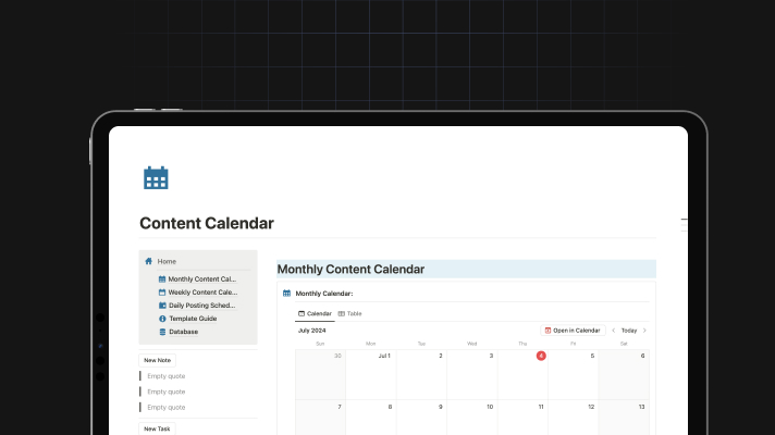 Content Calendar | Entrepedia